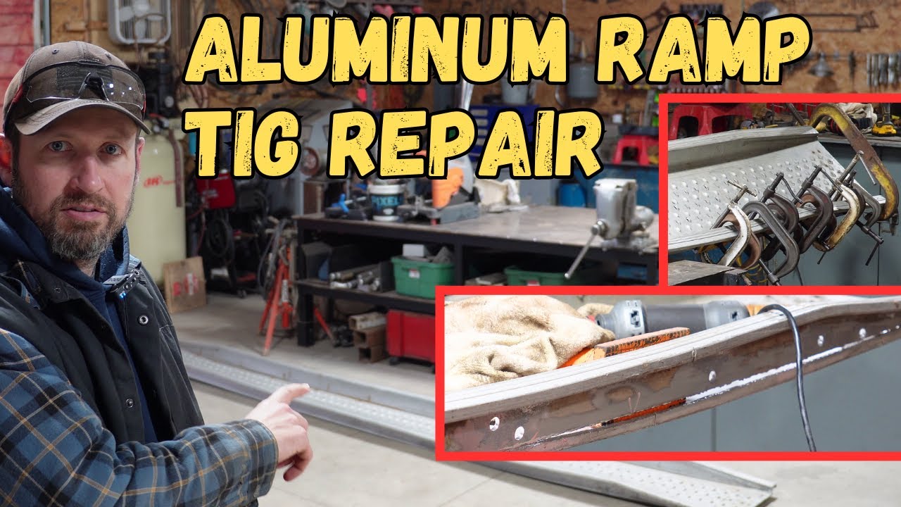 Aluminum ramp repair - YouTube