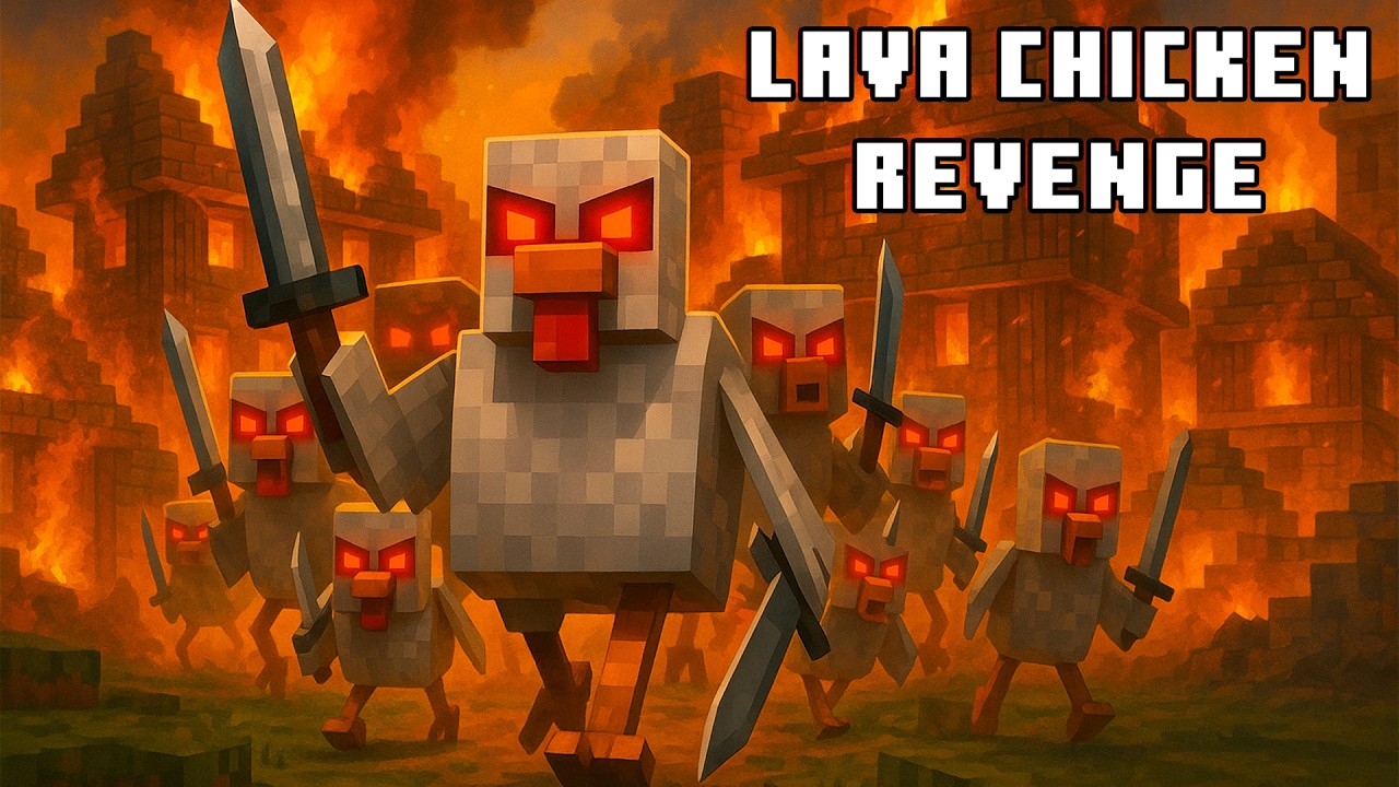 Lava Chicken Revenge (Minecraft Movie Song) 🎵 Lyric Video - YouTube