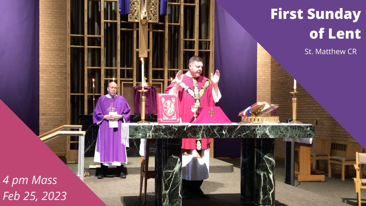 Mass for the 1st Sunday of Lent - YouTube
