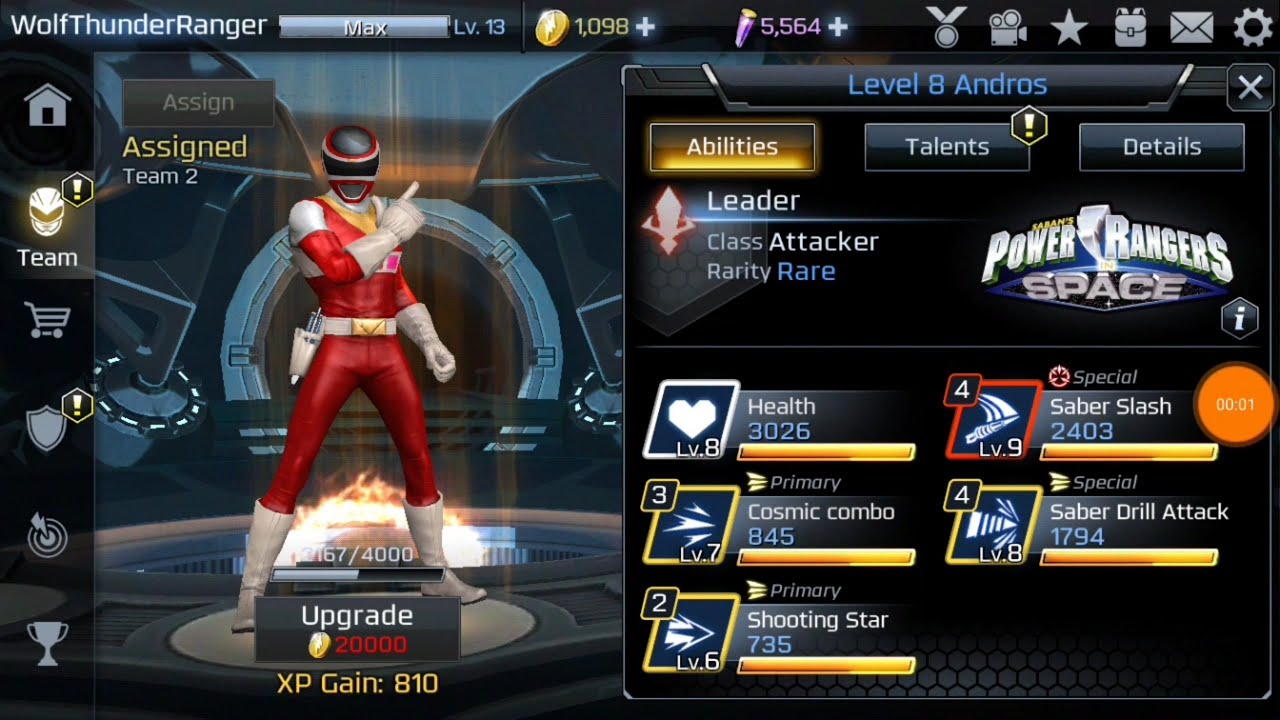 Power Rangers: Legacy Wars The Lone Warrior Episode 19 Andros In Space ...