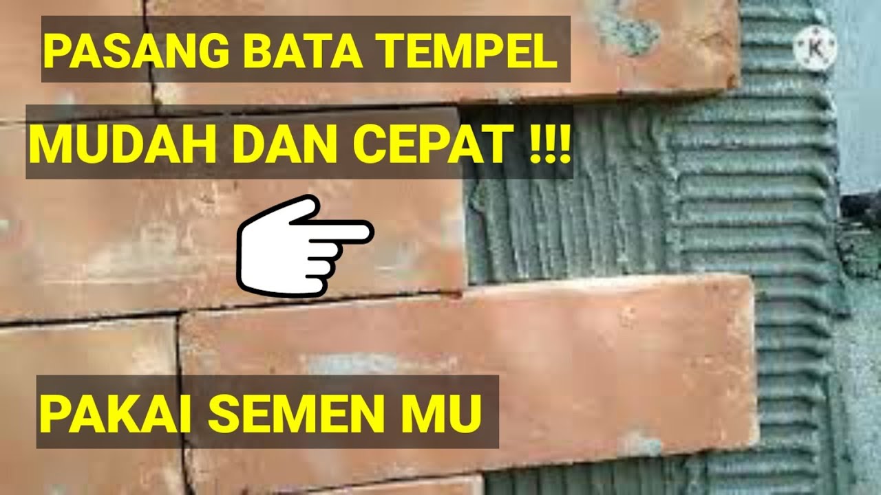 teknik pasang batu tempel pakai MU- 400 granitfix - YouTube