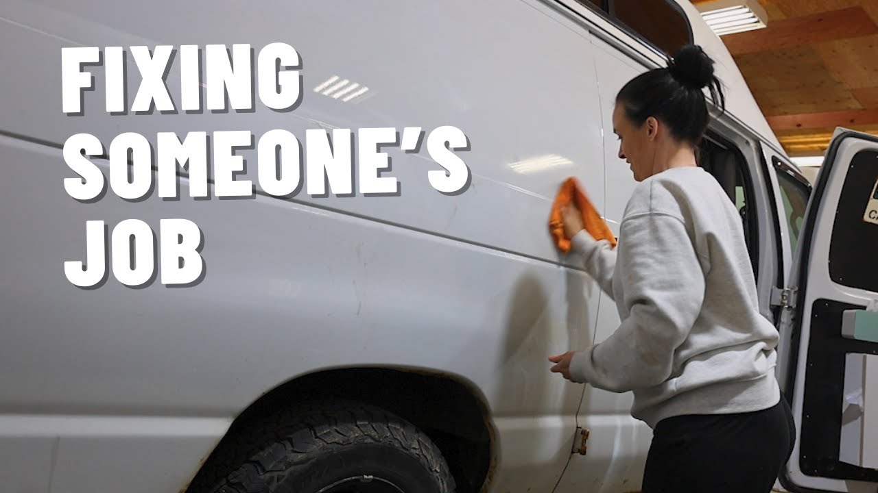 Fixing someone else's BAD job | Van life - YouTube