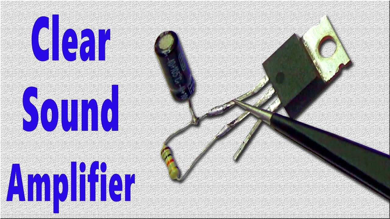 How To Make Clear Sound Amplifier Using Mosfet - YouTube