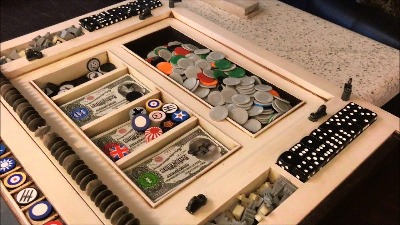 Axis and Allies Portable game table - YouTube