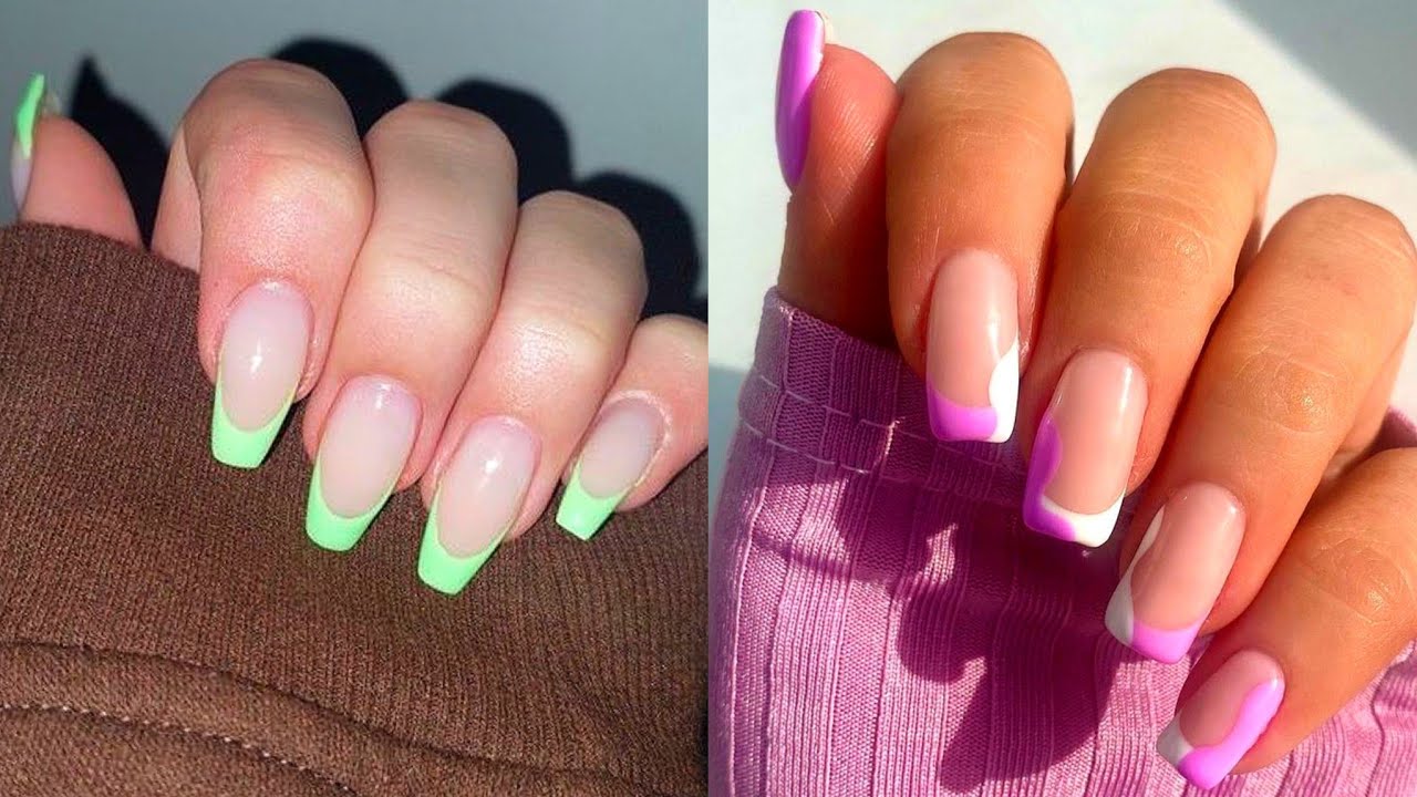 New frenchtip Nails Ideas & Designs modern french nail /Satisfying ...