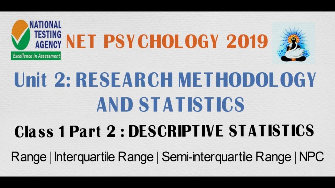RESEARCH METHODOLOGY AND STATISTICS - Part 2 : Unit 2 | NET PSYCHOLOGY ...