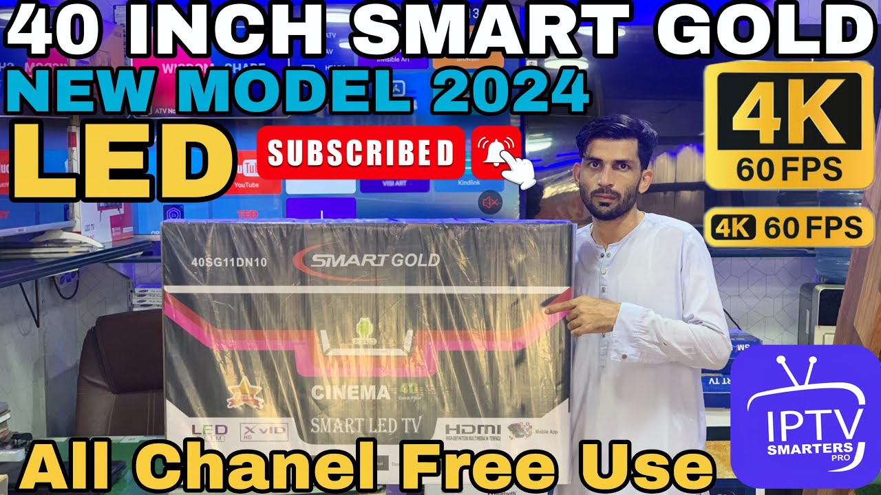 40 inch Smart GOLD LED android 03402845344 Watsapp Jackson market ...