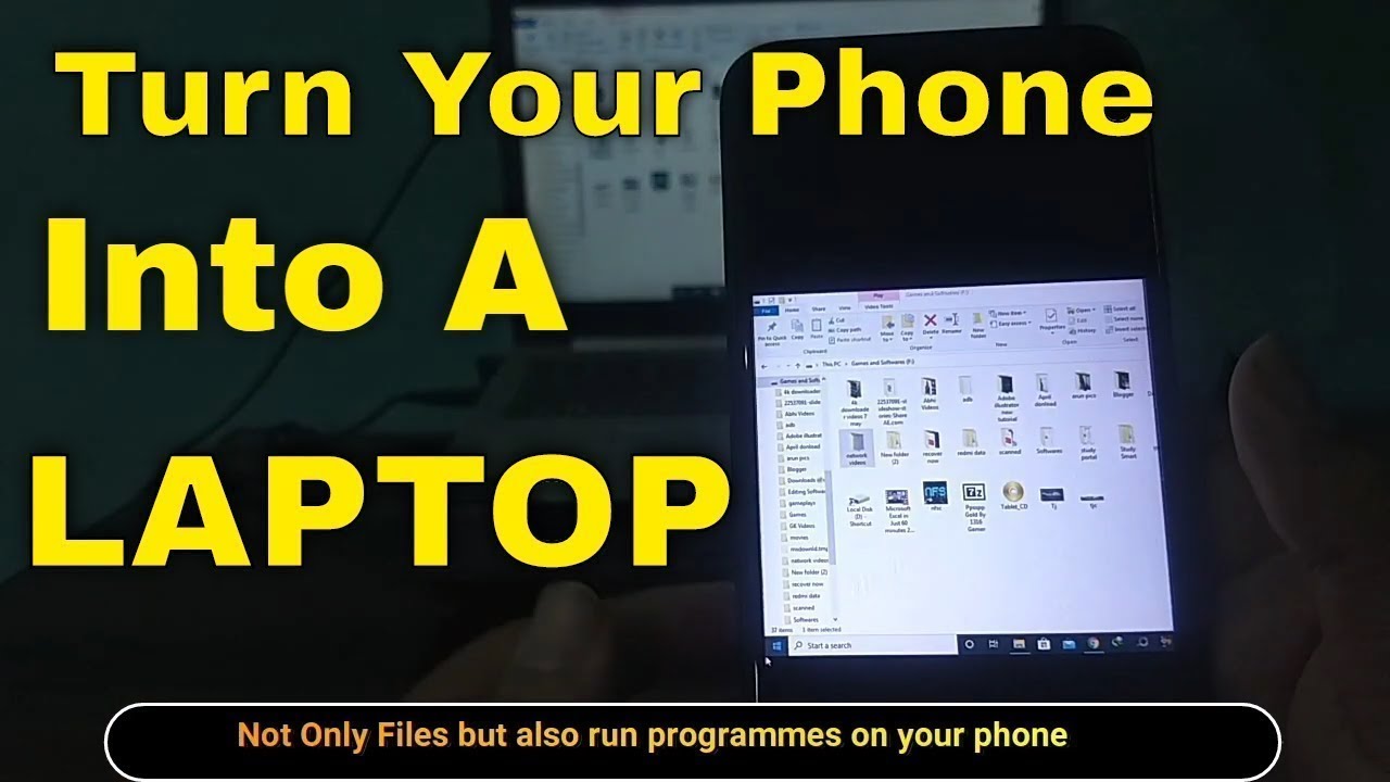 Turn Your Phone Into laptop | Remote Access Your laptop From Your Phone ...