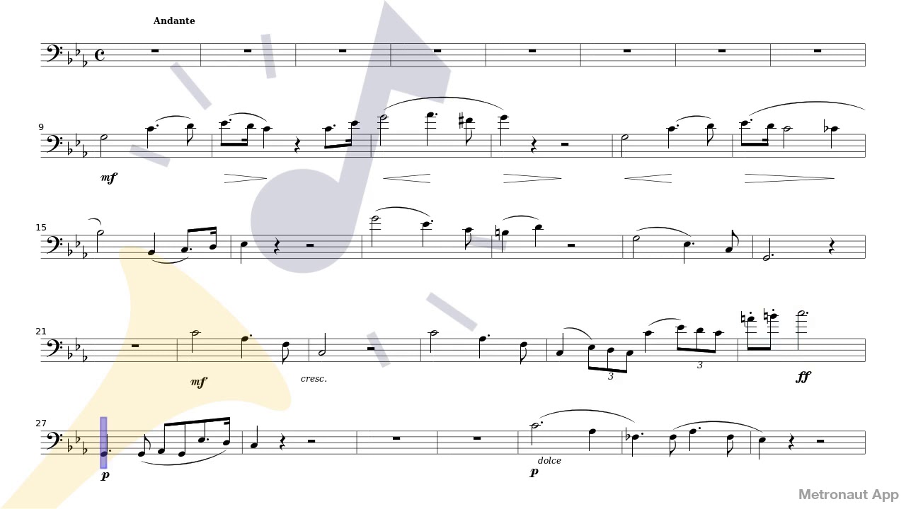Ferdinand David - Trombone Concertino Op.4 - II. Andante, marcia ...