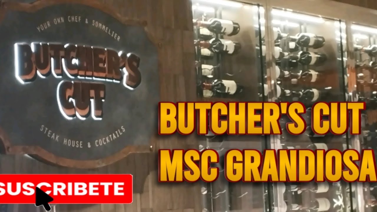 Restaurante de especialidad Butcher's cut MSC Grandiosa - YouTube