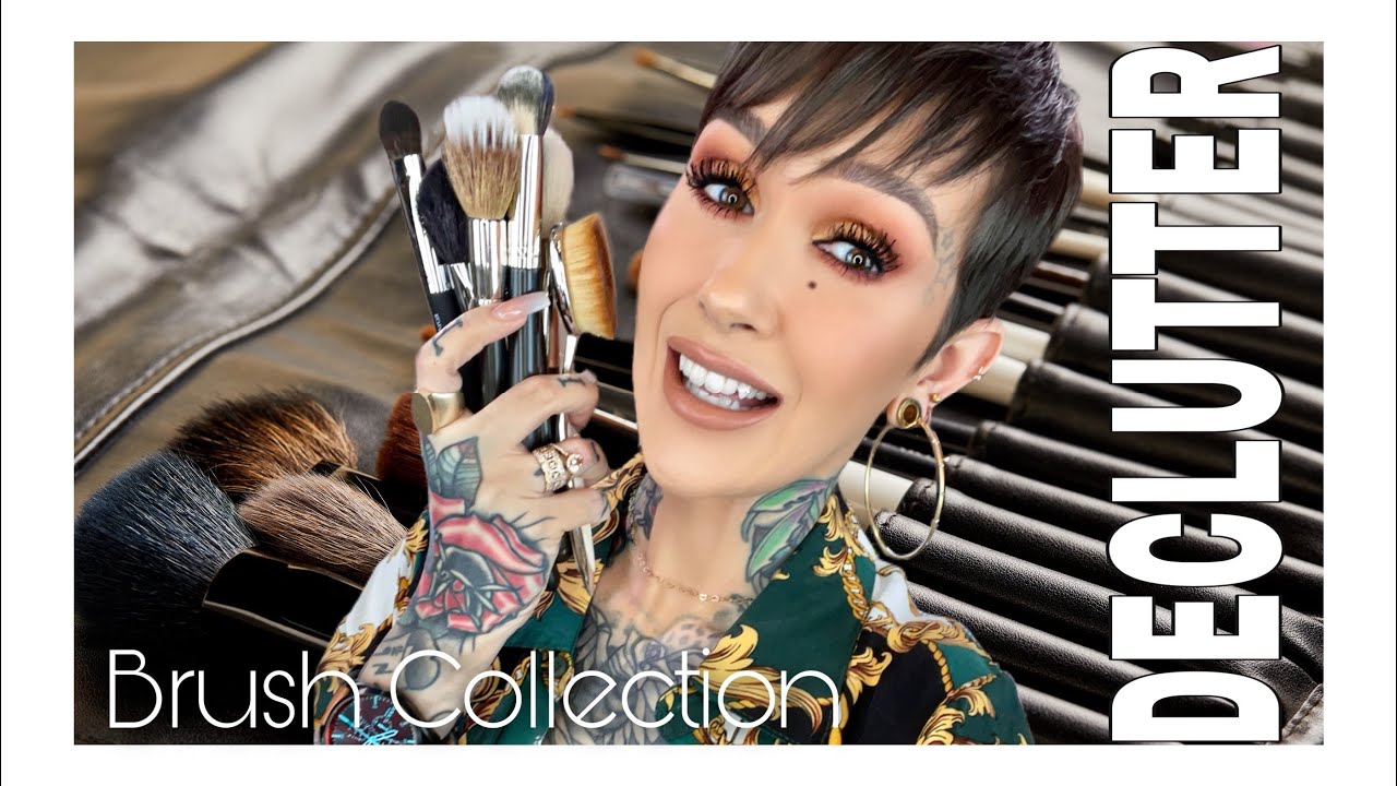 DECLUTTERING MY FULL BRUSH COLLECTION - YouTube