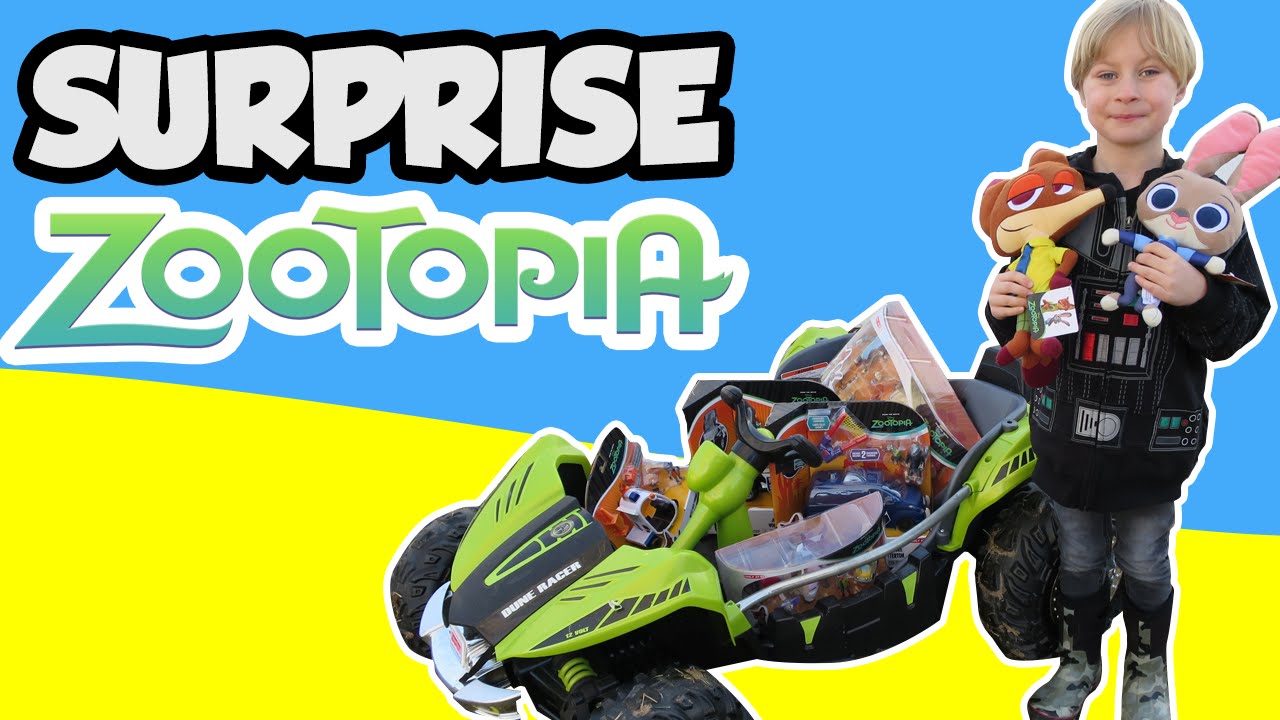 GIANT ZOOTOPIA Surprise Car Filled With Toys From Disney's Zootopia ...