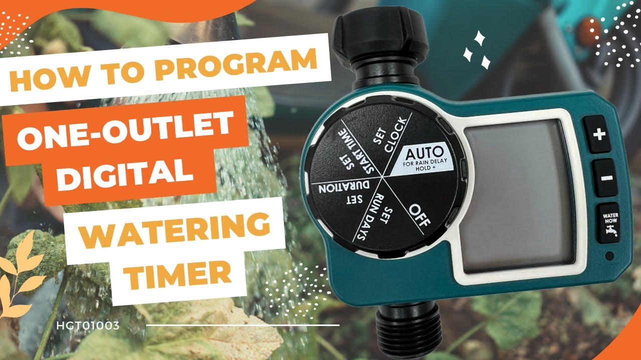 One-Outlet Digital Programmable Automatic and Manual Modes Watering ...