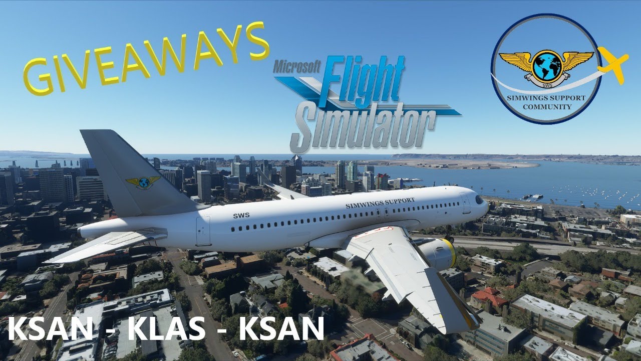 MSFS 2020 | SIMWINGS Support Charity | KSAN - KLAS - KSAN | - YouTube