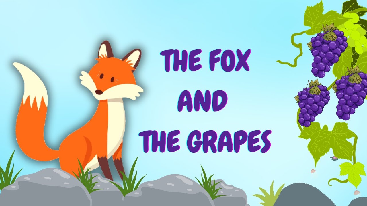 THE FOX AND THE GRAPES STORY | STORY IN ENGLISH | SHORT STORY | MORAL ...