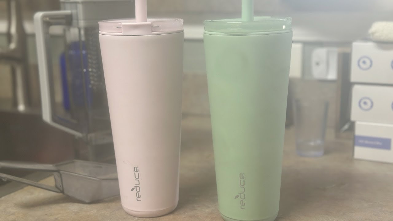 LOVE these Reduce Halo 32oz water cups with straw! - YouTube