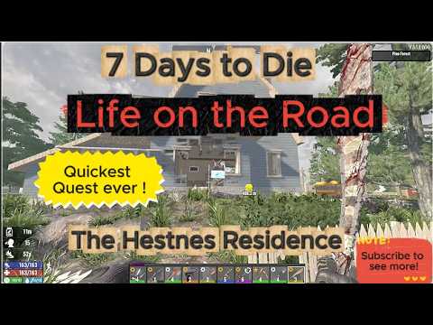 Hestnes residence fast fetch gap quest Pine Forest #7dtd #survival #zombie #gameplay #7days