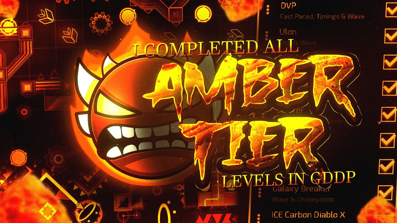 GDDP Main Tier - All Amber Demons Complete! | Geometry Dash - YouTube