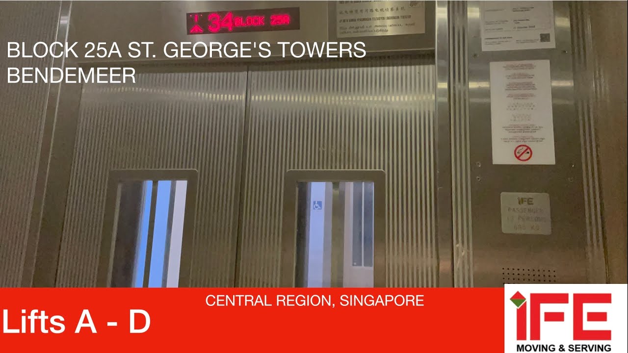 HDB Block 25A St. George's Towers || IFE Elevator - YouTube