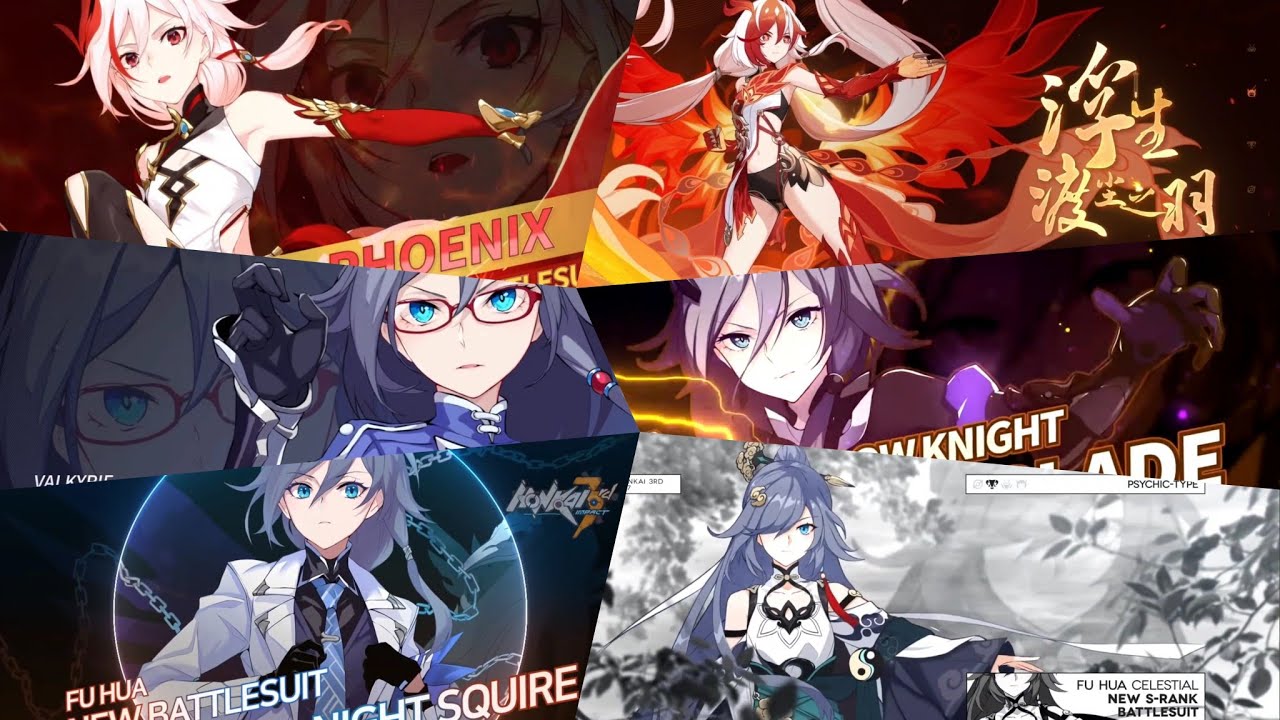 All Fu Hua Battlesuit PV! 2018-2023 Honkai Impact 3rd - YouTube