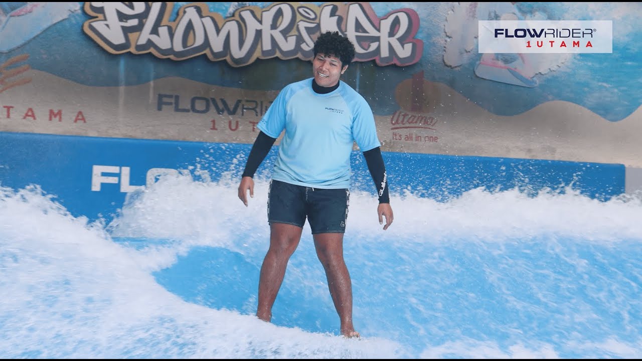 Ride the Waves Indoors at 1 Utama’s FlowRider! - YouTube