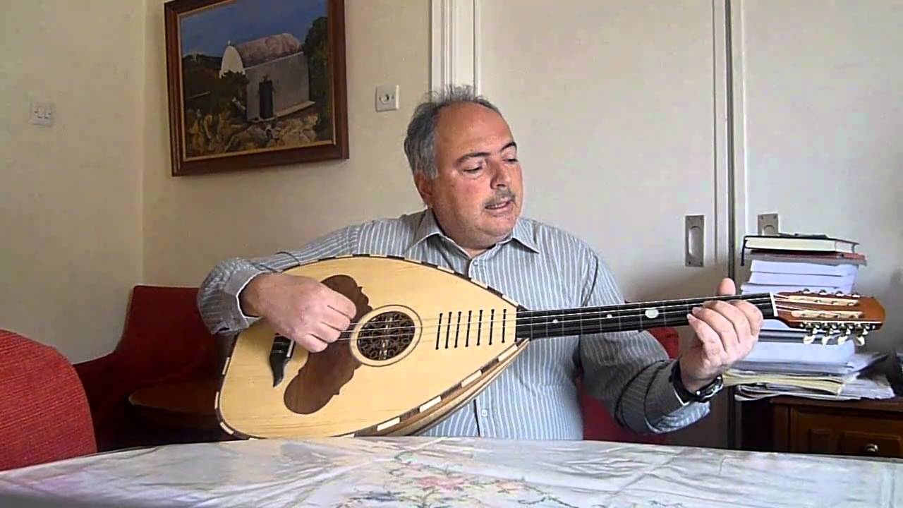 Δακρύζω με παράπονο(παλιός Κρητικός σκοπός)Καρβουνάς Μανώλης[Luth grec ...