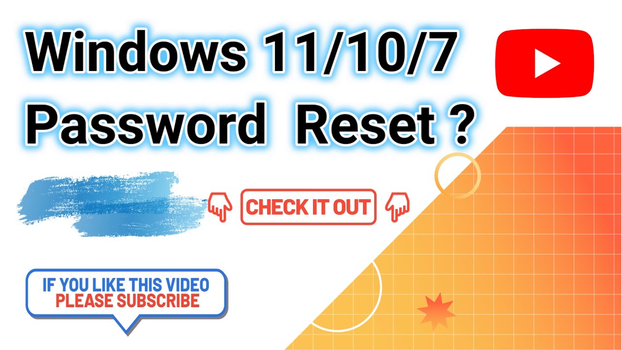 Windows Password Reset II How to unlock your PC and Laptop - YouTube