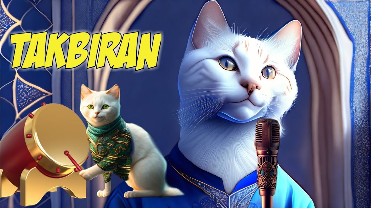 TAKBIRAN IDUL FITRI 1444 H KUCING SHOLAWAT TAKBIRAN VIRAL ALLOHU AKBAR ...
