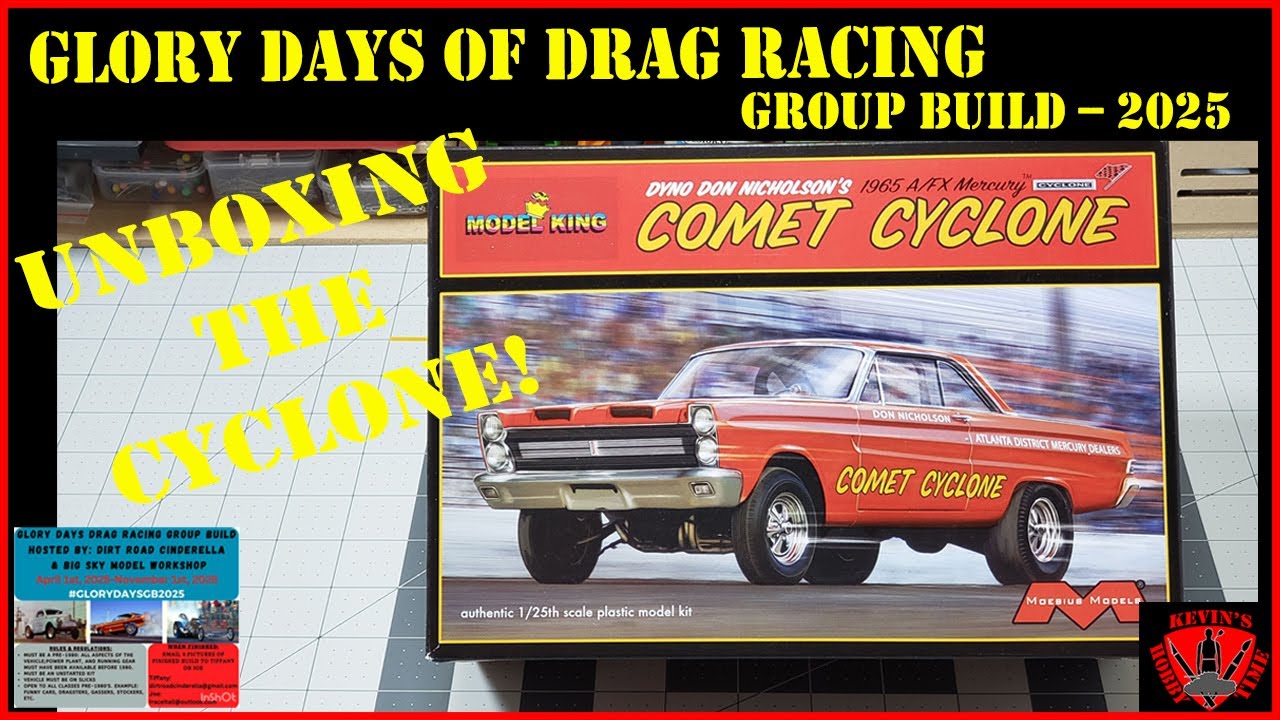 Unboxing the Moebius 65 Mercury Comet Cyclone A/FX version in 1/25th ...