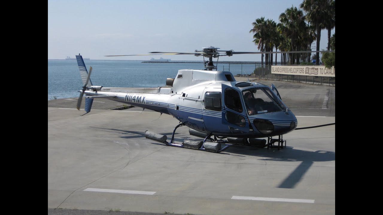 Helicopter from Catalina Island to Long Beach - YouTube