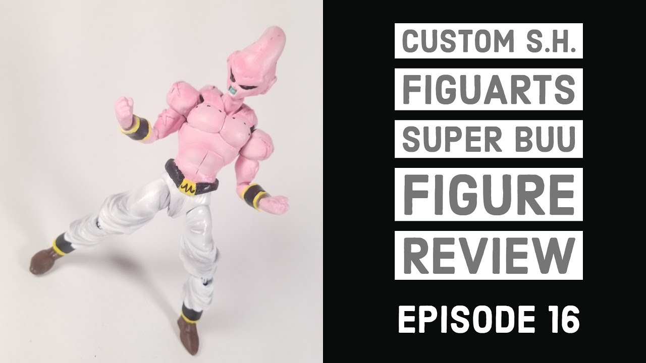 Custom s.h. figuarts super buu figure review - YouTube
