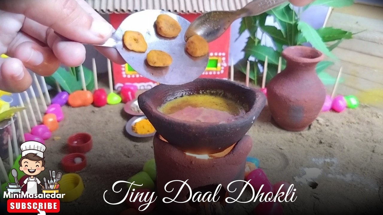 Tiny Daal Dhokli | #11 | MiniMasaledar | Miniature Rajasthani Dish ...
