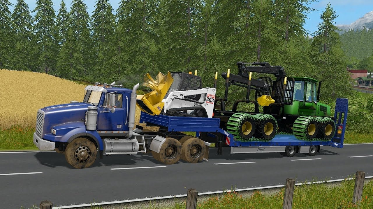 Farming Simulator 17 - Forestry and Farming on Woodshire 052 - YouTube