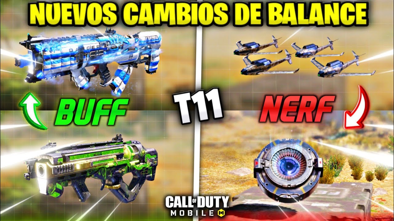 TODOS LOS NUEVOS CAMBIOS DE BALANCE EN LA TEMPORADA 11 DE COD MOBILE ...