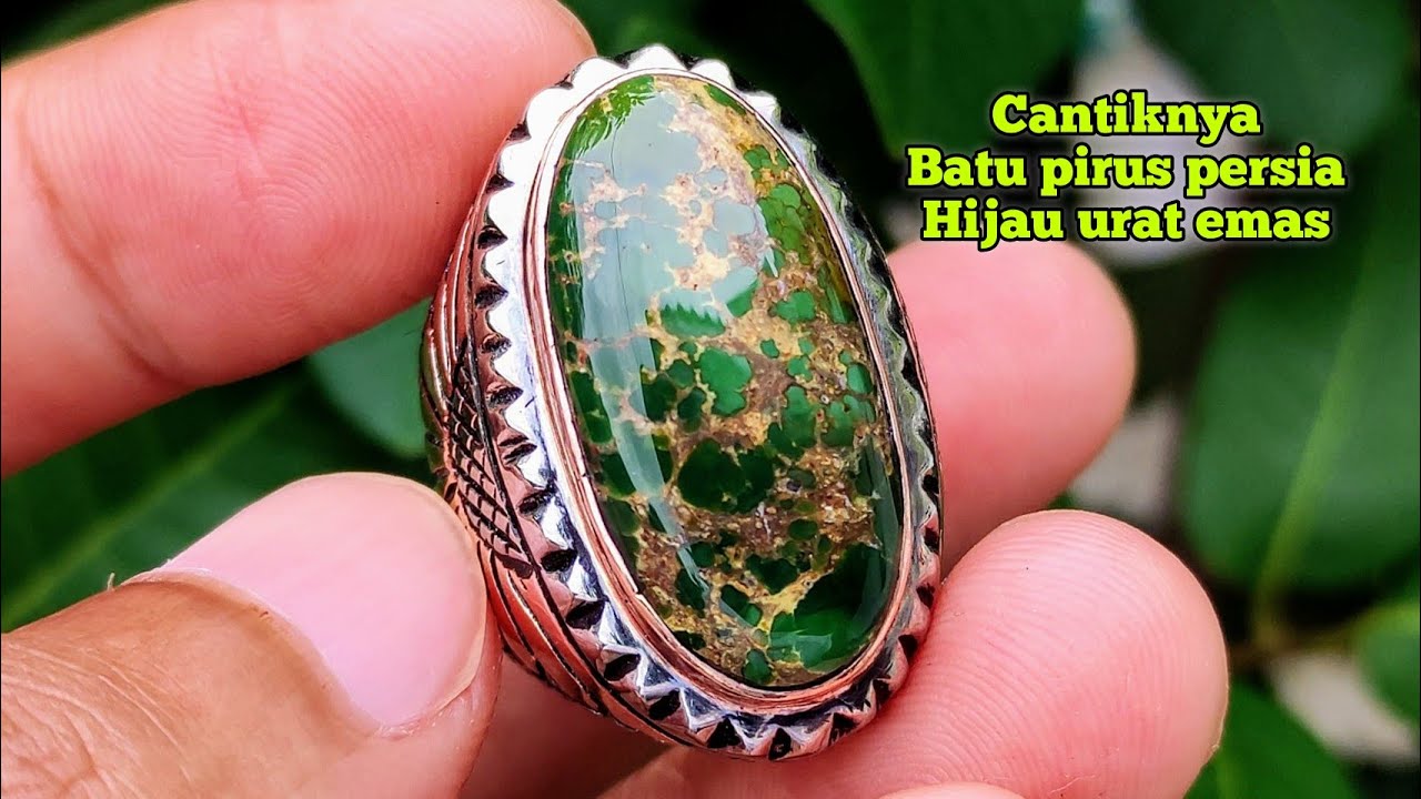 BATU PIRUS PERSIA HIJAU URAT EMAS TOP KOLEKTOR💚 - YouTube