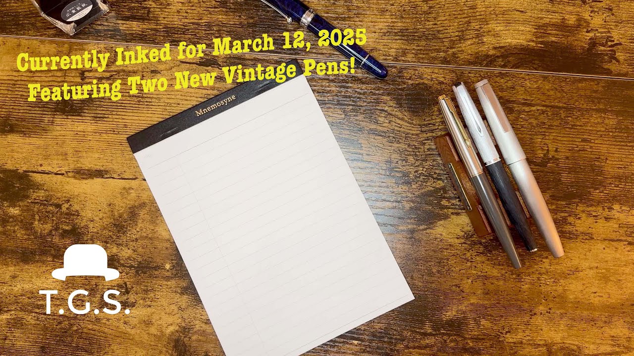 Currently Inked March 12, 2025: Aurora 88, Lamy 2K Stainless, Parker 45 ...