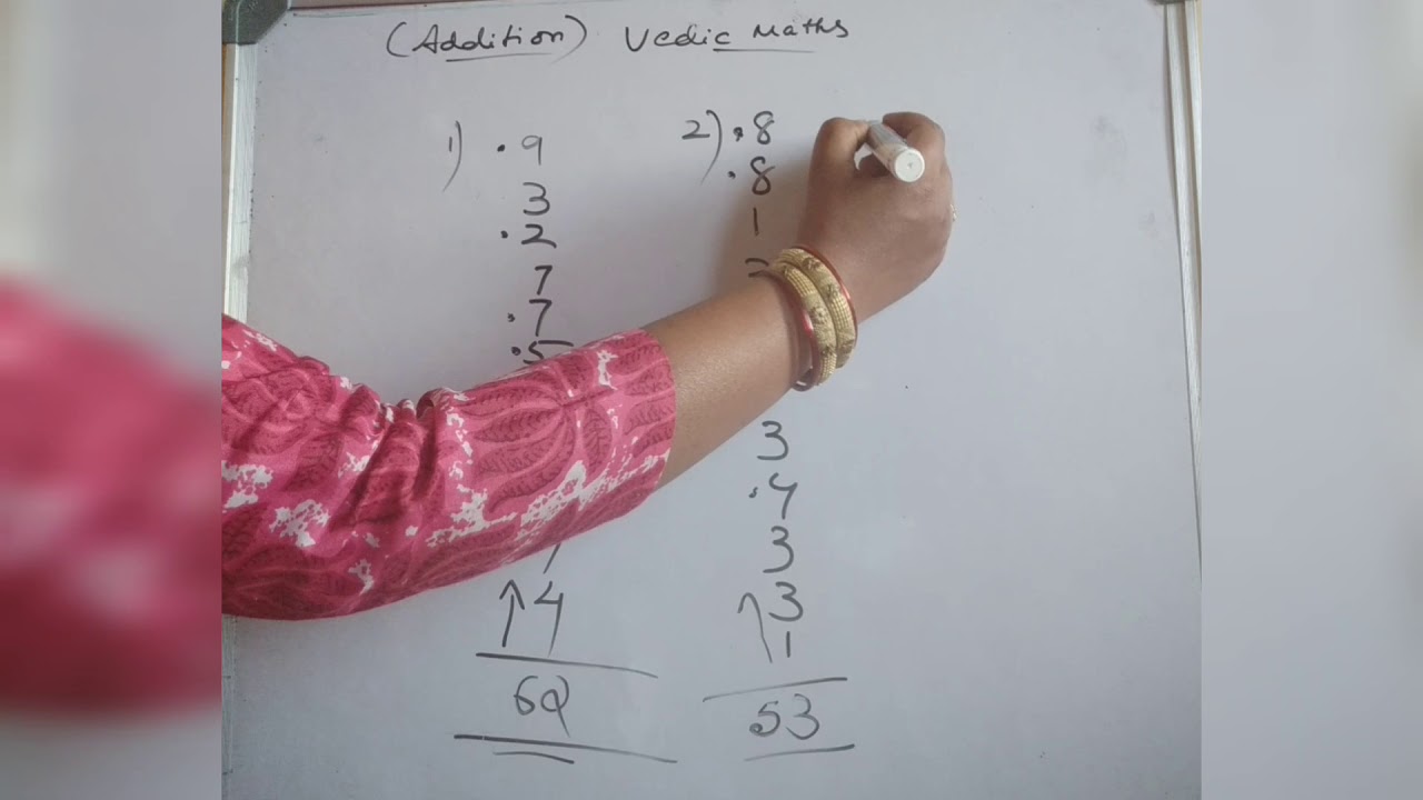 ಸುಧಾರಿತ ಸೇರ್ಪಡೆ ಪರಿಹರಿಸುವ ವೇದ ಗಣಿತವನ್ನು ಬಳಸುವುದು.Using vedic maths ...