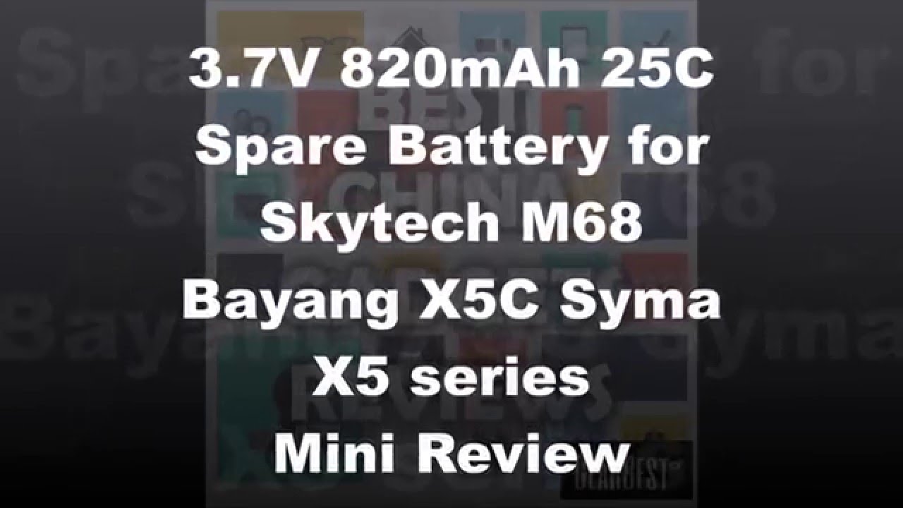 3 7V 820mAh 25C Spare Upgrade Battery for Skytech M68 BayangX5C Syma X5 ...