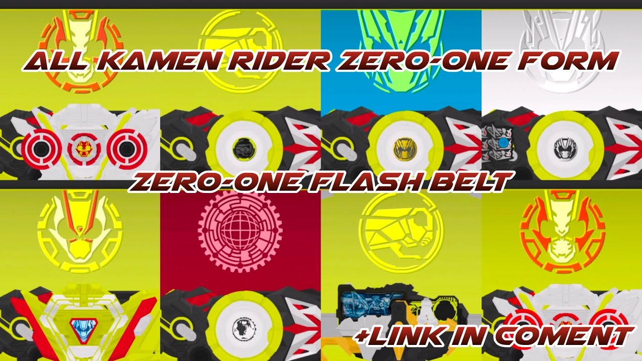 All Kamen Rider Zero-one Form - Zero-one Flash Belt - YouTube