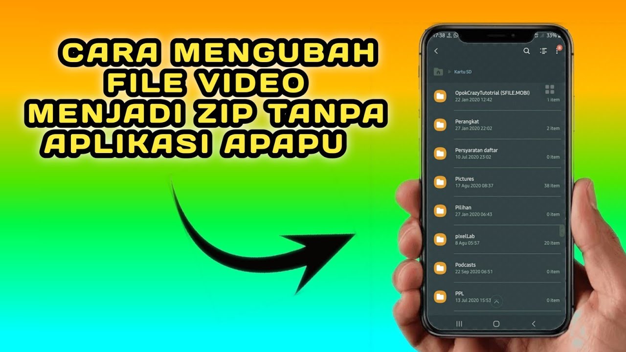 cara membuat video menjadi zip - YouTube