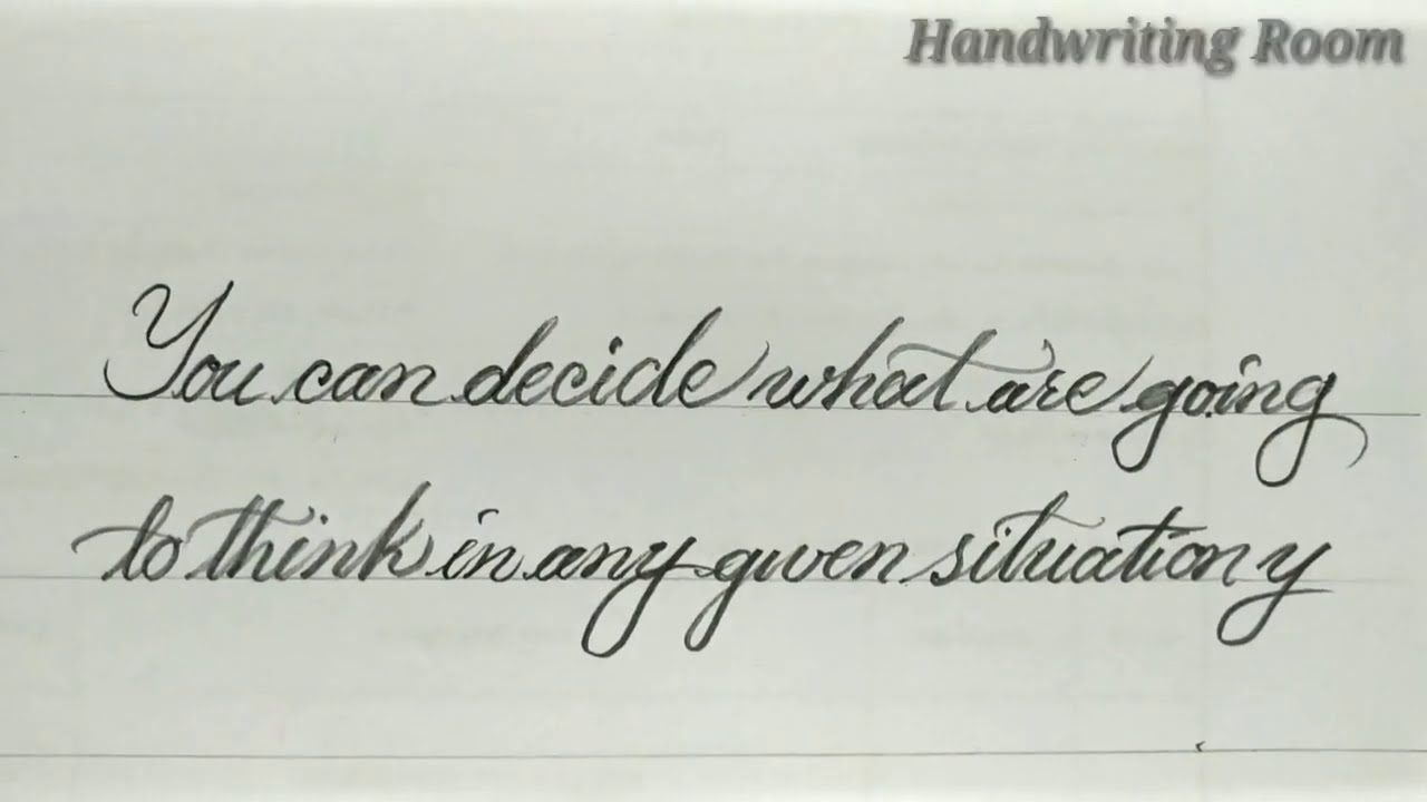 Handwriting With Pencil | How to Get Neat Handwriting Style With Pencil ...