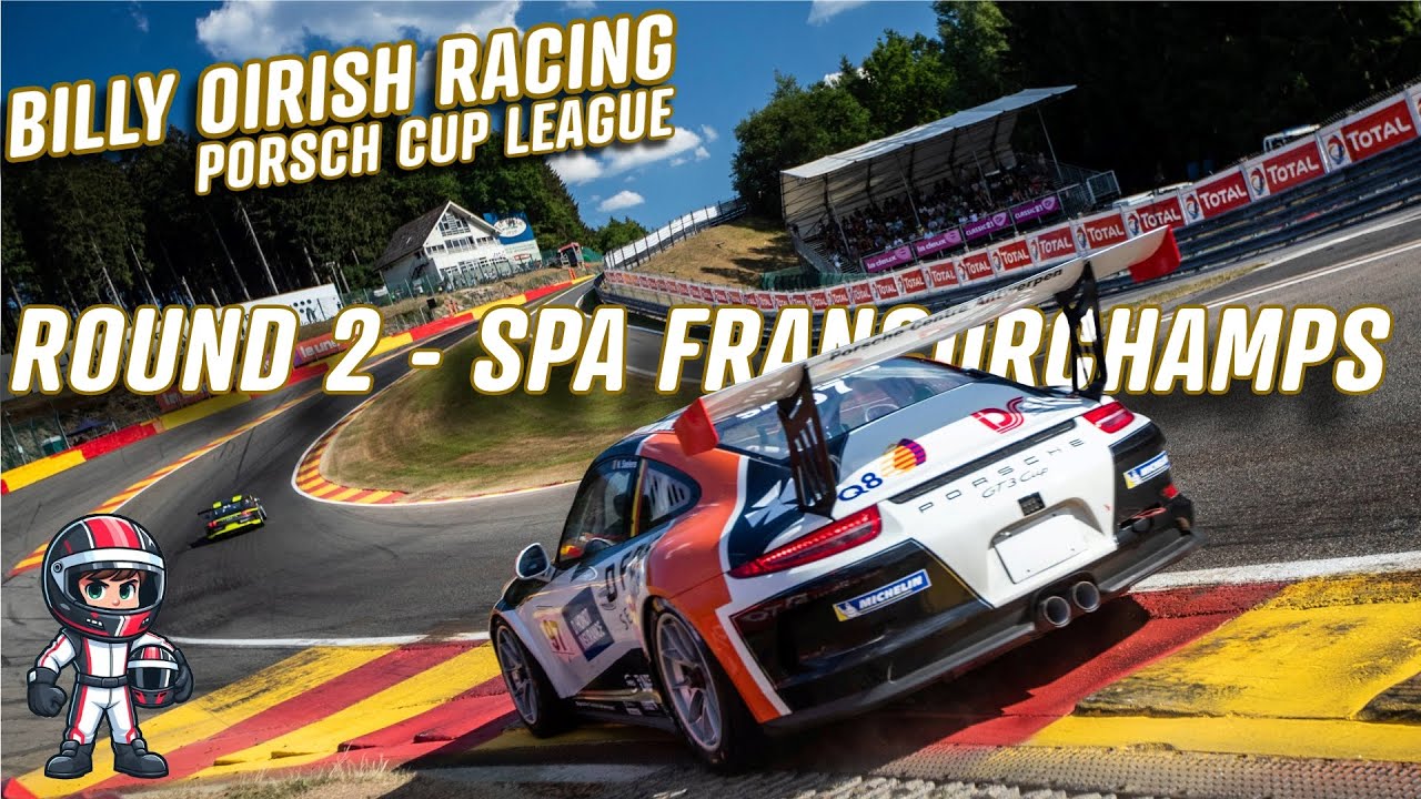 🔴 LIVE - iRacing -Billy Oirish Racing Porsche Cup League - Round 2 ...