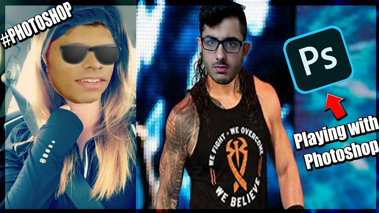 Editing photos of some popular Youtubers (playing with photoshop) - YouTube