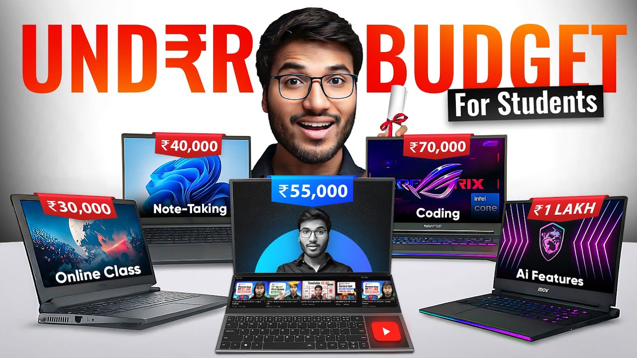 Best Laptops for Students under ₹30K to ₹100K | Complete Guide! - YouTube
