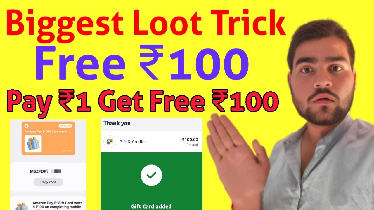 Free 100rs Amazon Gift Card | Just Pay 1rs Get free 100rs Amazon Gift ...