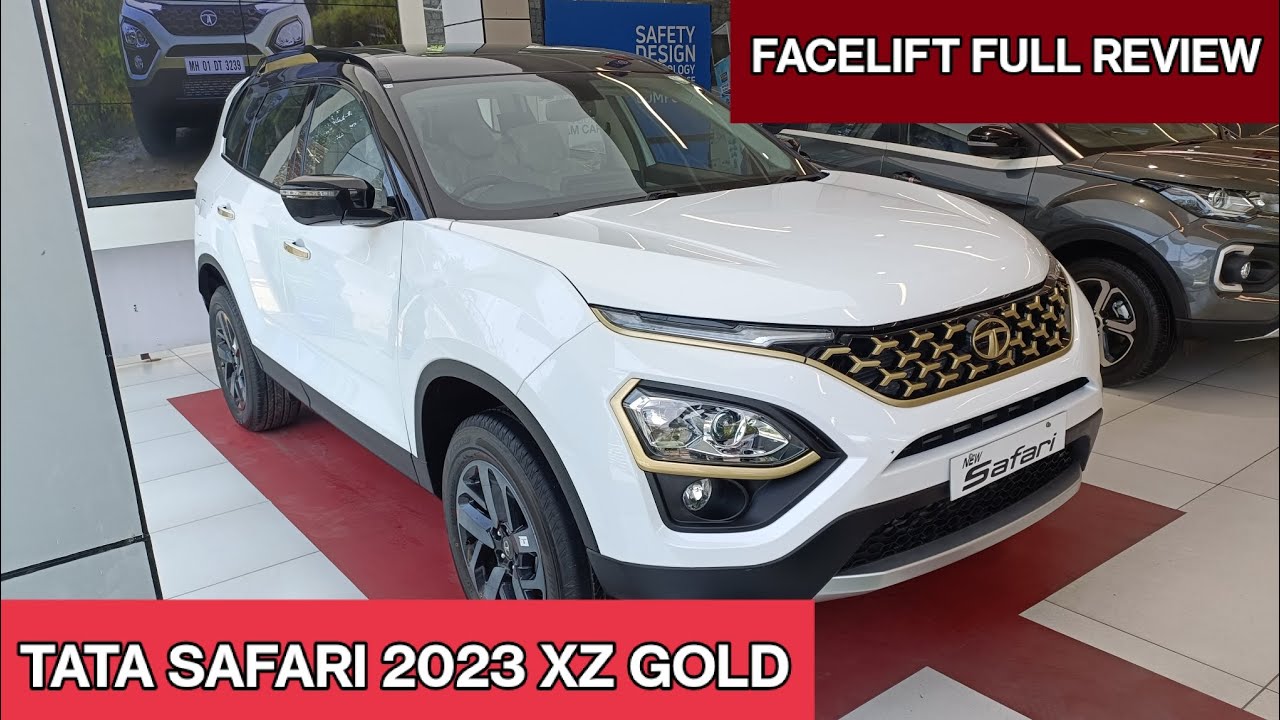 Safari Gold 2023 ZX Gold Facelift !! New Tata Safari Gold Edition ...