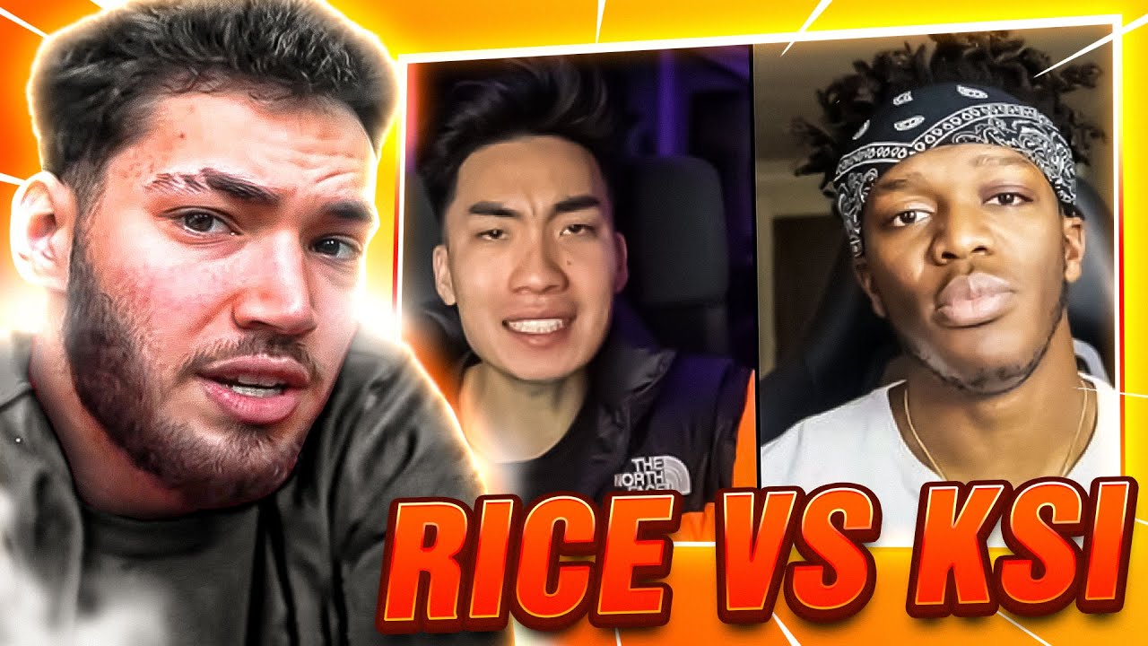 Adin Reacts to the Ricegum & KSI BEEF... - YouTube