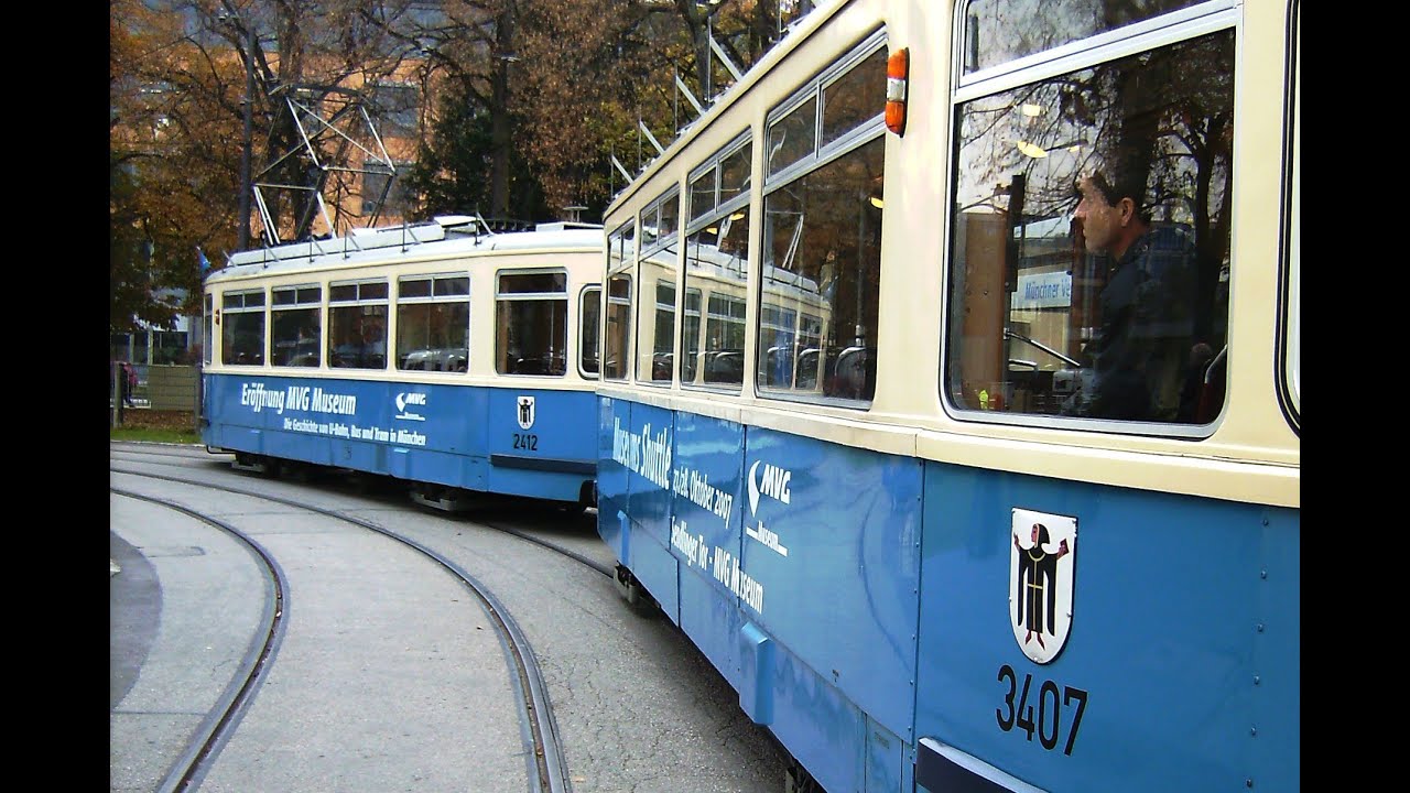 Straßenbahn München - Sonderfahrt M-Wagen - HD - YouTube