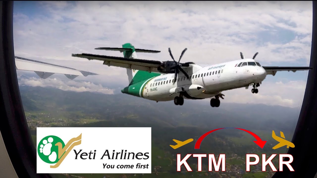 🛫 Breathtaking Flight Over Nepal | Yeti Airlines ATR 72 Journey ...