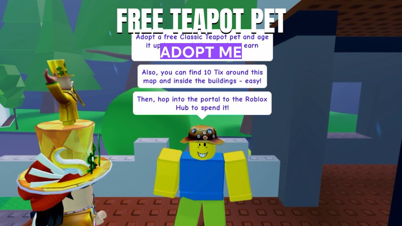 Free teapot pet in adopt me - YouTube